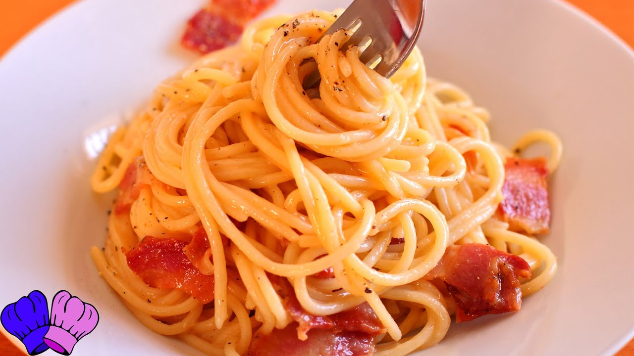 Espaguetis A La Carbonara Siguiendo La Auténtica Receta Italiana Youtube