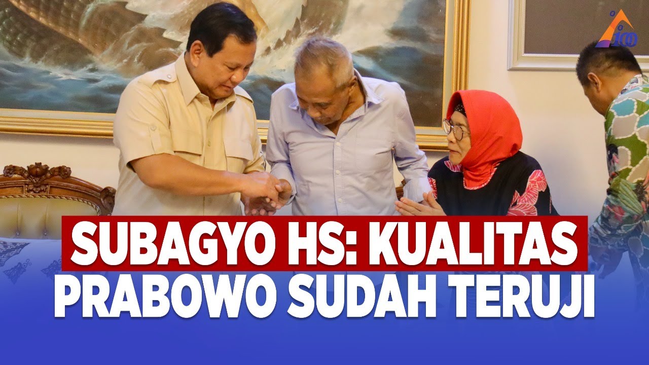 TEMUI MANTAN KOMANDAN, PRABOWO DAPAT UCAPAN SELAMAT DARI SUBAGYO HS ...