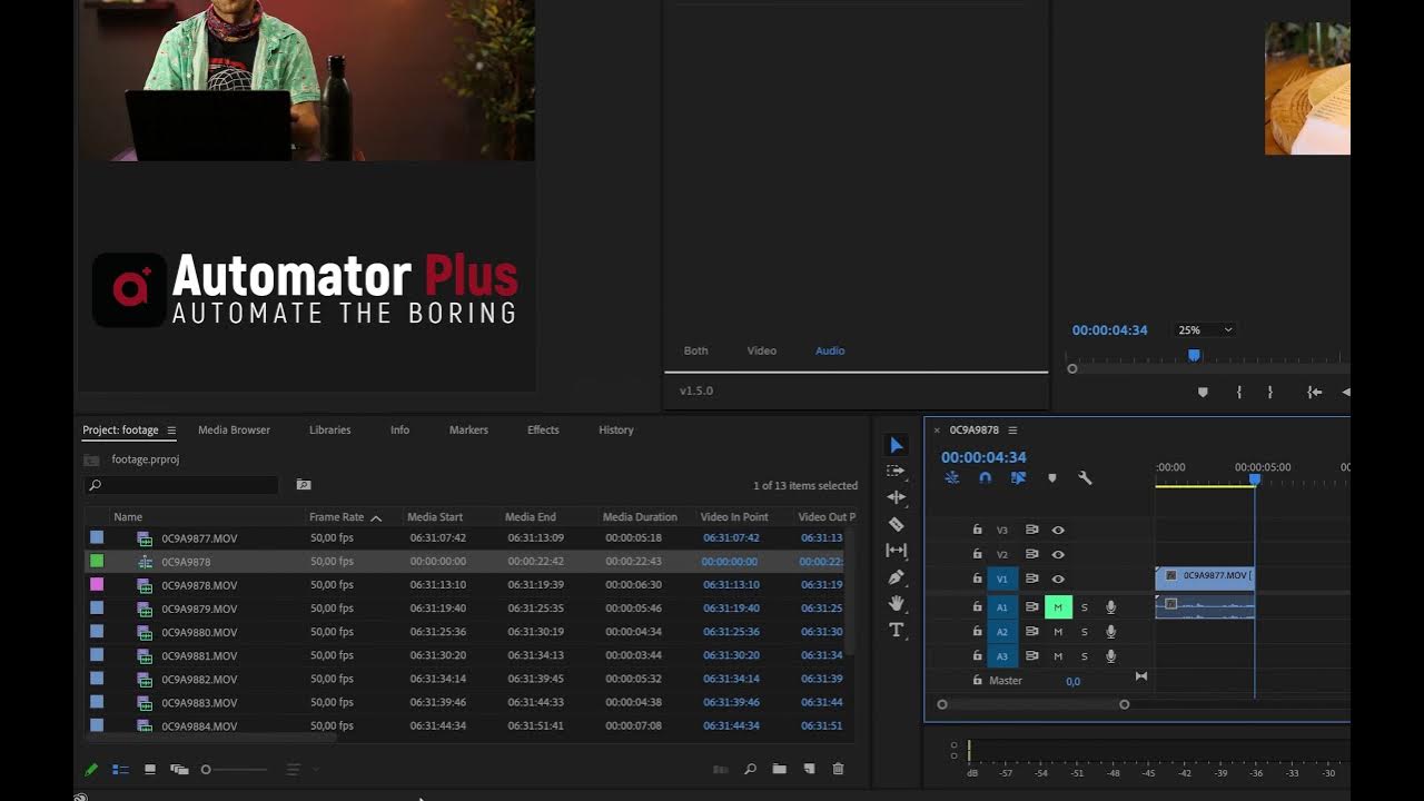 Move Clips Around on Timeline Using the Premiere Pro API and ExtendScript - YouTube