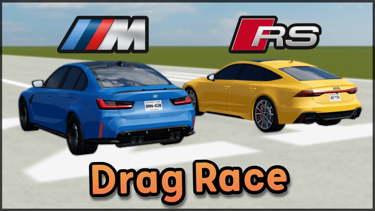 BMW M3 VS Audi RS7 || Drag Racing || Roblox Greenville - YouTube
