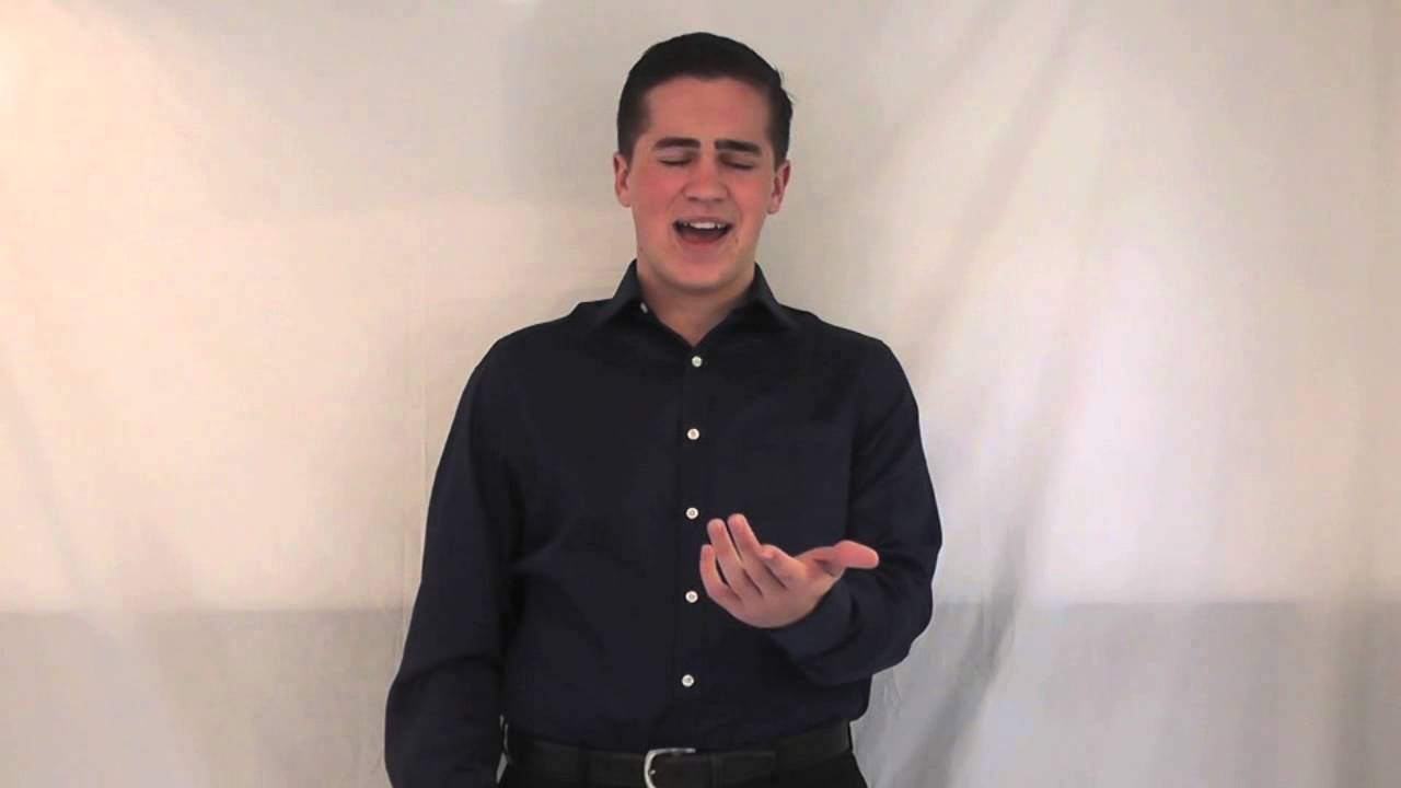 Cole Fletcher's video audition - Monologue - YouTube