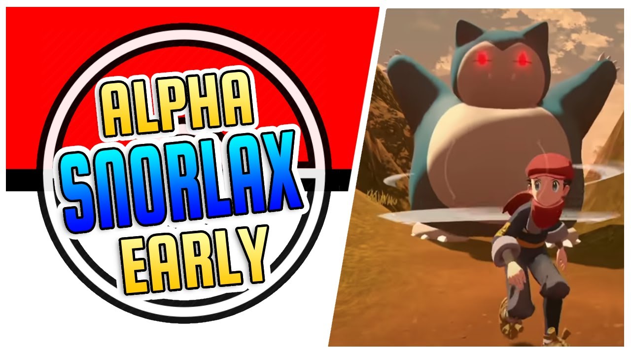 Pokemon Legends Arceus: How to catch alpha Snorlax Early - YouTube