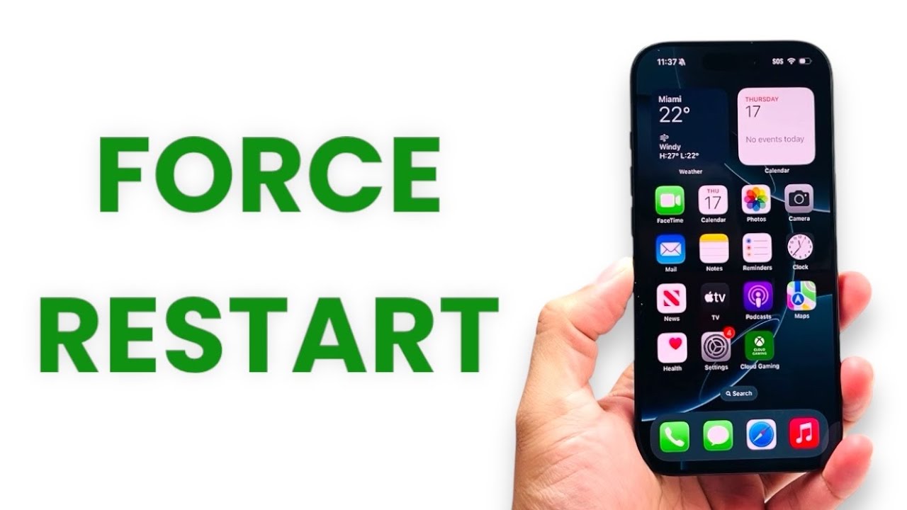 How To Force Restart a Frozen or Stuck iPhone 16 Pro - YouTube