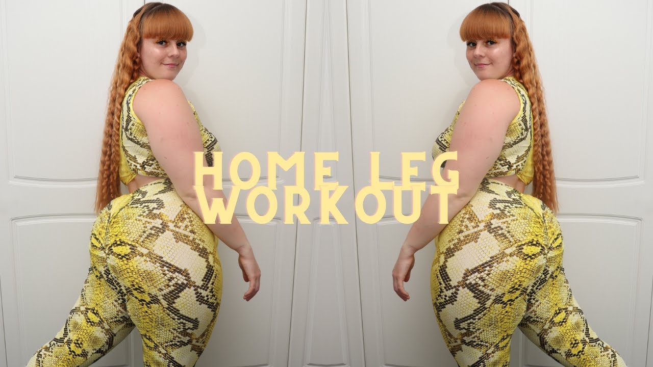 Home Leg Booty Workout Using Equipment Youtube