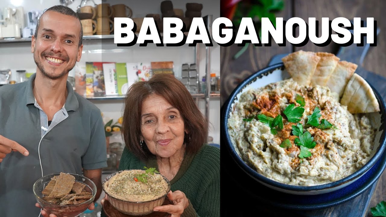 COMA BERINGELA ASSIM! COMO FAZER BABAGANOUSH PASTA ÁRABE - YouTube