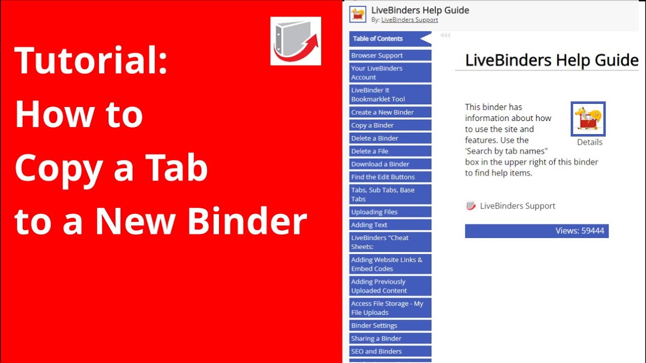 Digital Binders: How to Copy a Tab to a New Binder - YouTube