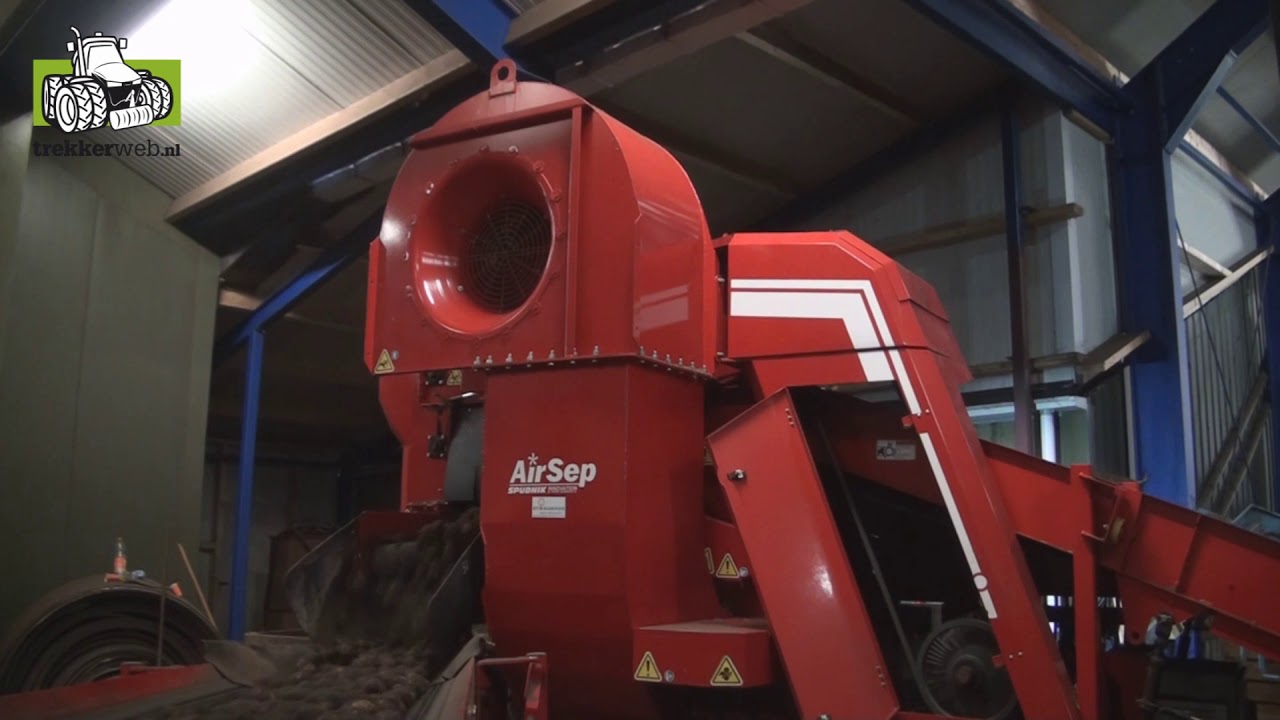 Spudnik 992 AirSep Eliminator mobiele sorteerunit - YouTube