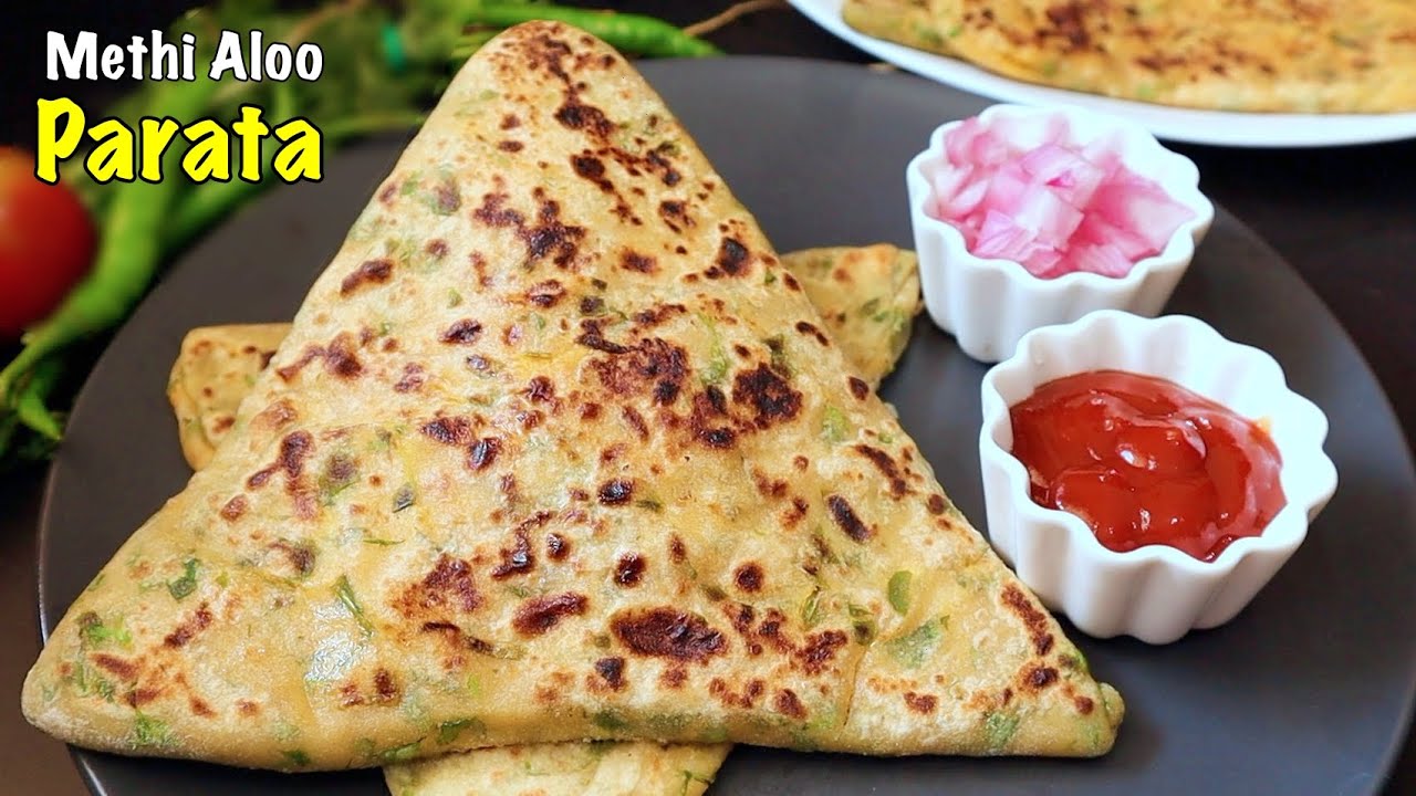 మేతి ఆలూ పరోటా ఇలాచేయండి సూపర్ టేస్టీగా తినేయచ్చు😋 | Soft Parata Recipe ...