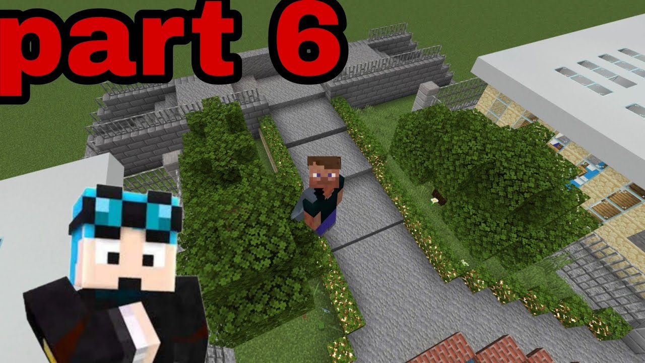 How to build dantdm high school part 6 finishing off the area - YouTube