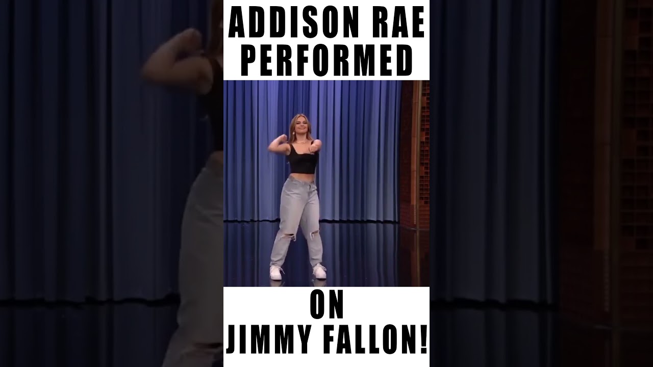ADDISON RAE'S DELETED JIMMY FALLON PERFORMANCE!! #tiktok #shorts - YouTube