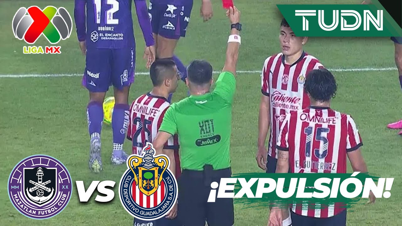 ¡A LAS REGADERAS! Luis Rey ve la roja | Mazatlán 0-1 Chivas | Liga MX ...