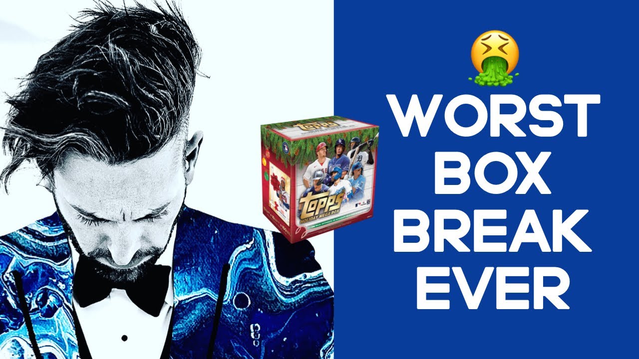 Worst Box Breaker Ever 🤮. Pls don’t watch. 2022 Topps Holiday Mega Box ...