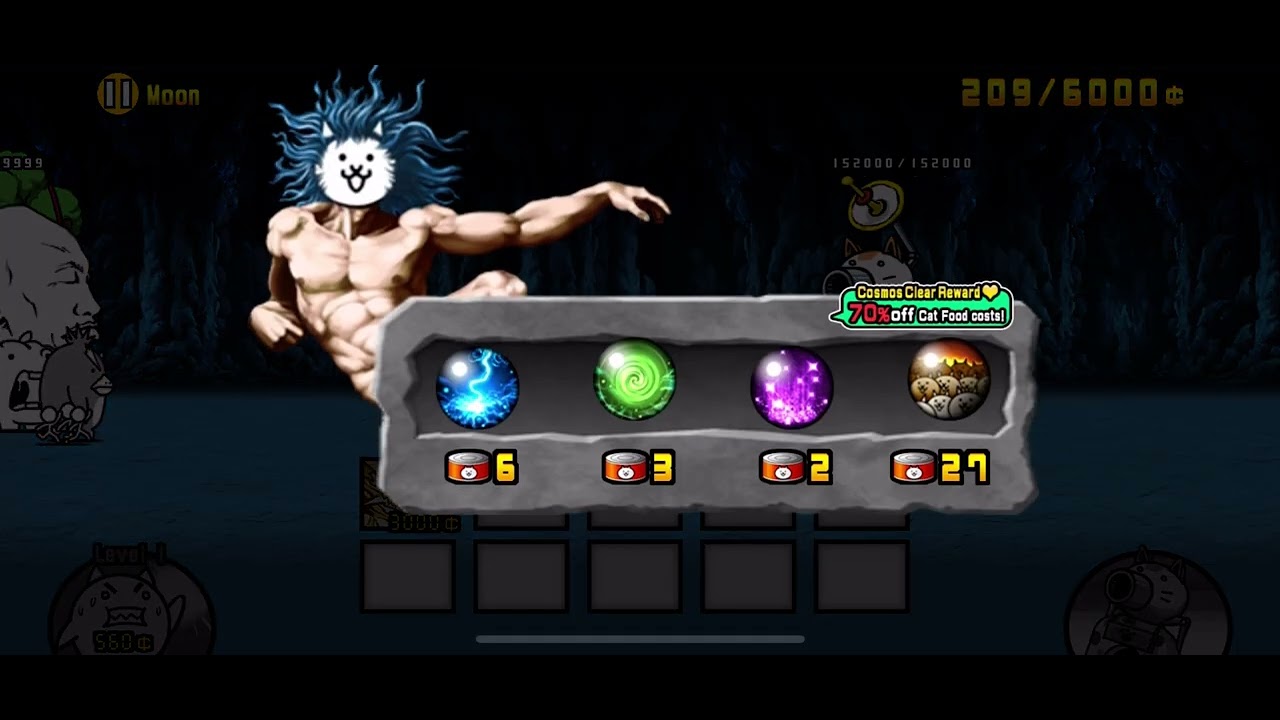 Moon chapter 1 (awaken bahamut)| battle cats - YouTube