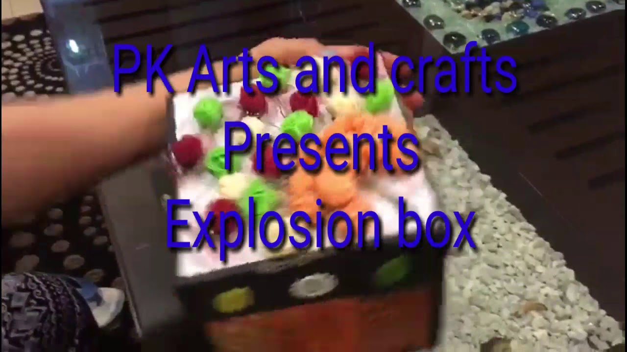 DIY Exploding box/ Explosive Gift box | PK arts and crafts - YouTube