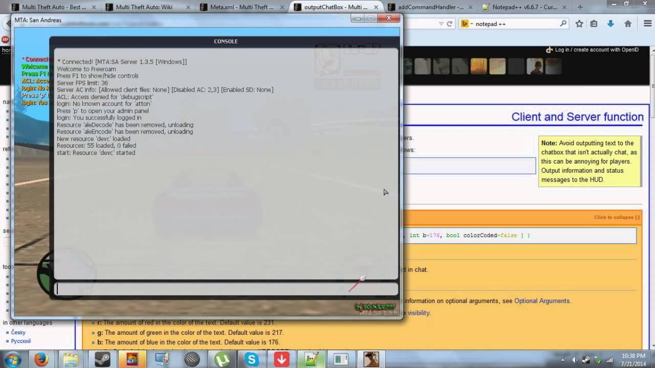 MTA SA Very Basic Lua - YouTube
