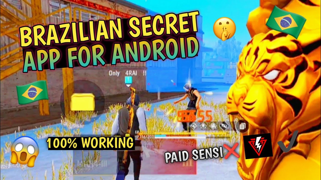 Brazilian app for only headshots 😱 Brazilian player secret app for ...