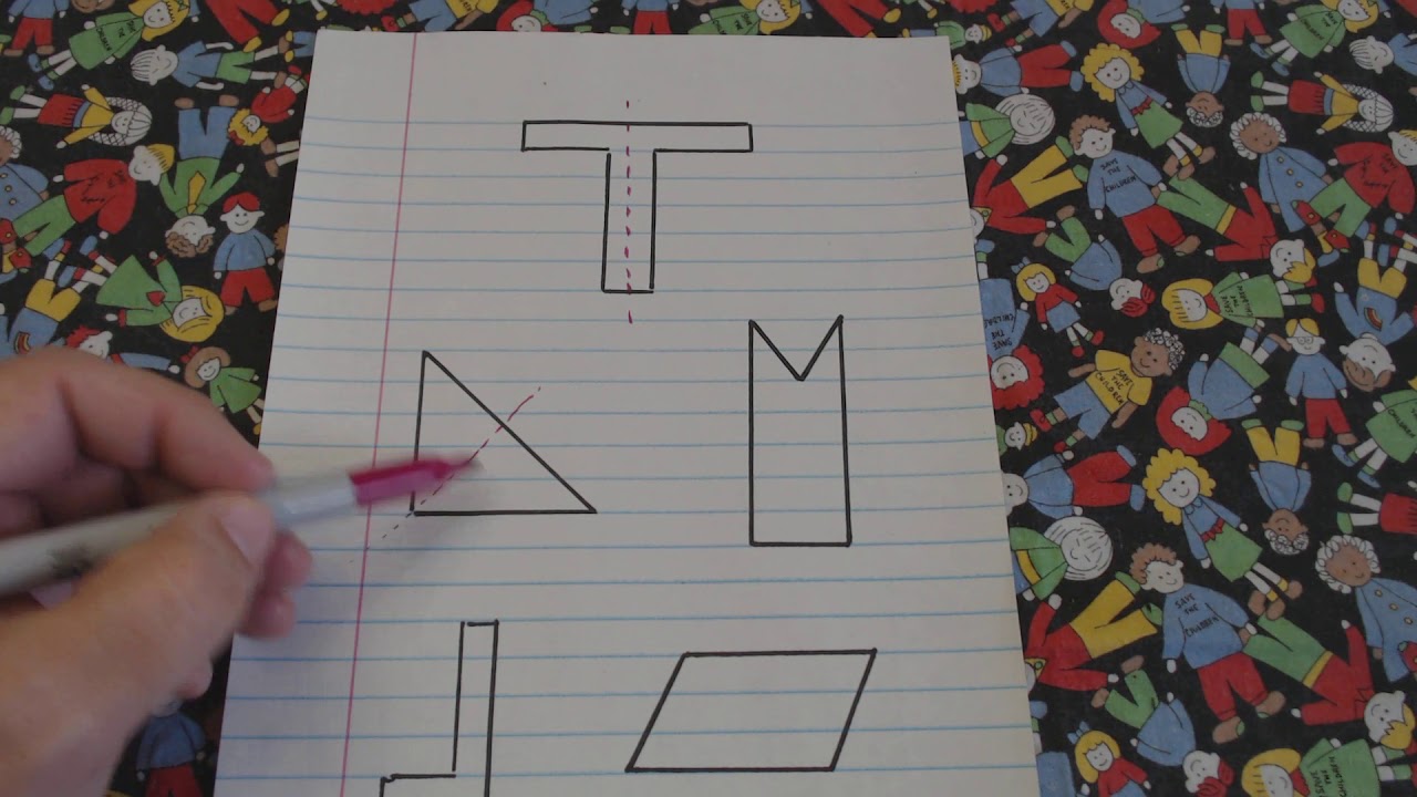 4th Grade | Go Math | 10.6 Find and Draw Lines of Symmetry - YouTube