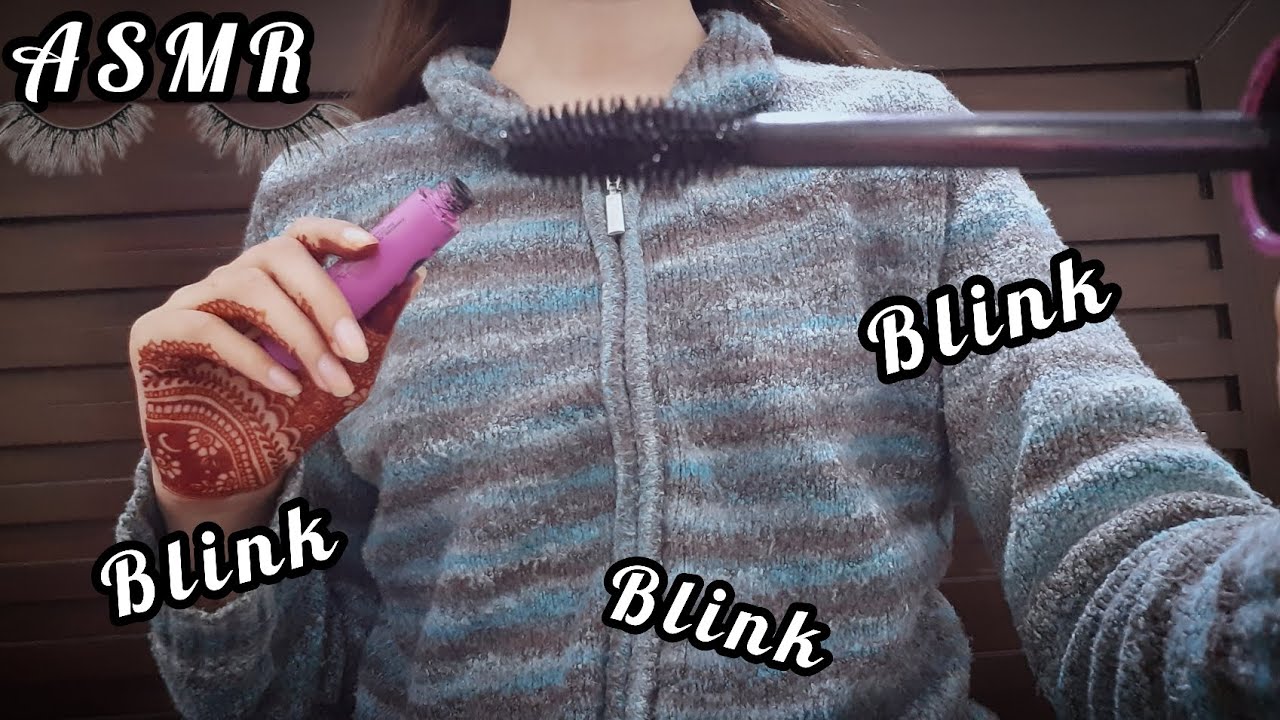 ASMR mascara application on your lashes | blink blink blink* - YouTube