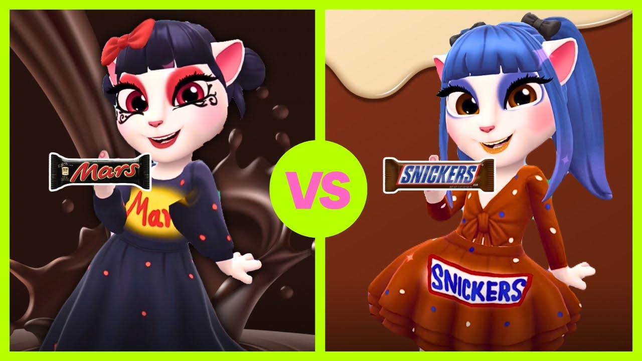 Talking Angela 2 Makeover: Mars & Snickers Dresses Transformation! 🍫 ...