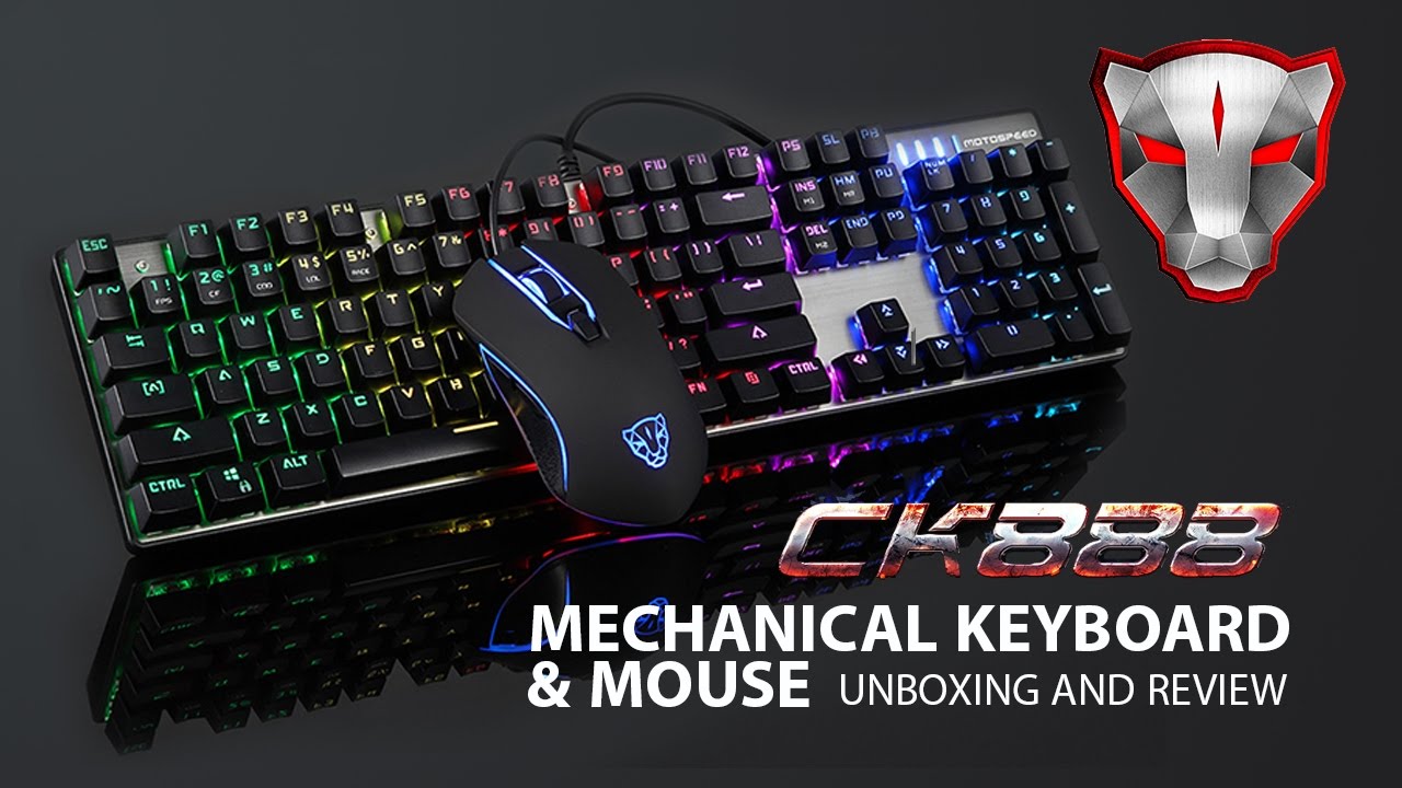 Mechanical Keyboard + Mouse Combo Motospeed CK888 - Full Review ...