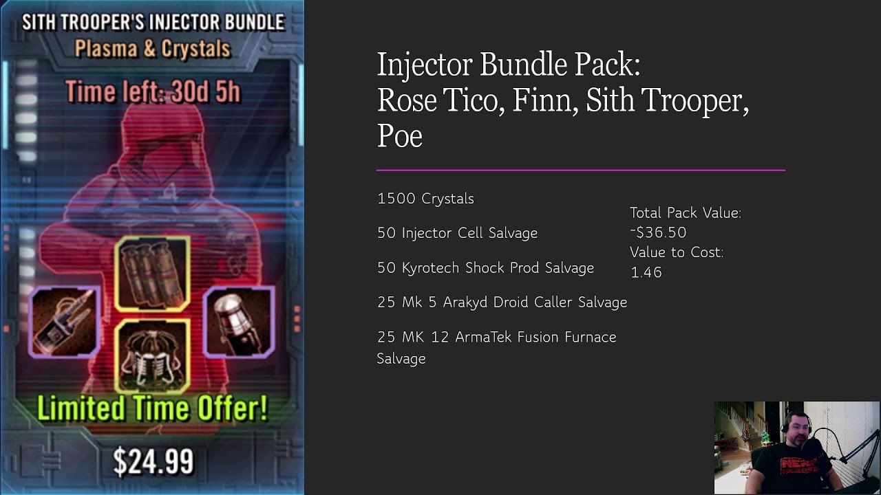 SWGOH Which pack/bundle has the best value? - YouTube