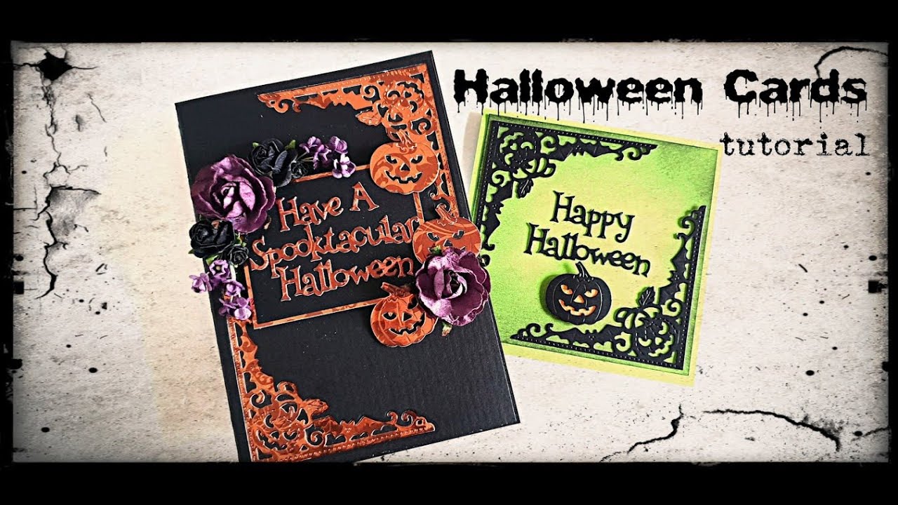 Halloween Cards - Tutorial - YouTube