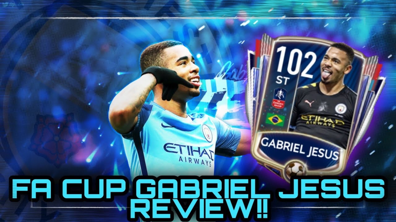 FA CUP Gabriel Jesus Gameplay Review! Best EPL Striker In FIFA Mobile ...