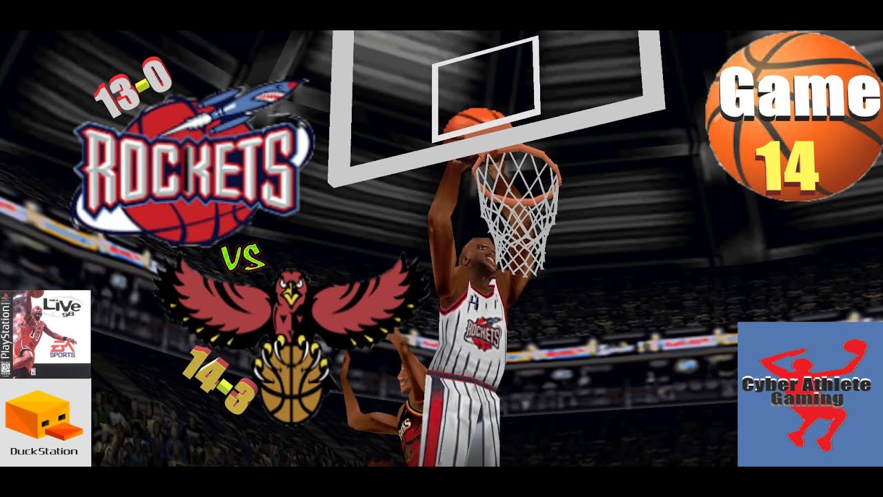 Mookie Blaylock Is A Cheat Code - Rockets vs Hawks - NBA Live 98 - PS1 ...