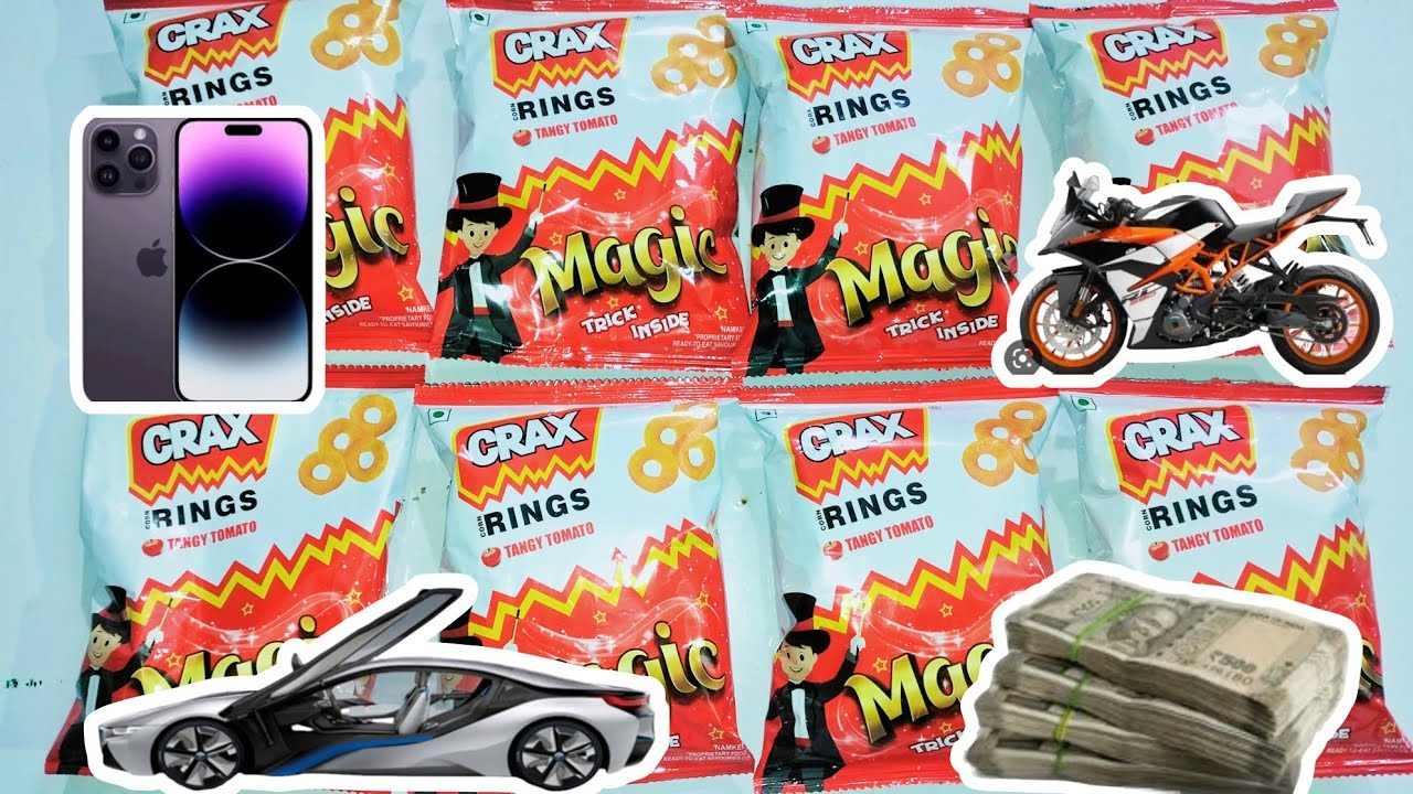 Crax rings tangy tomato 🍅🍅 flavour with free magic tricks toys inside ...