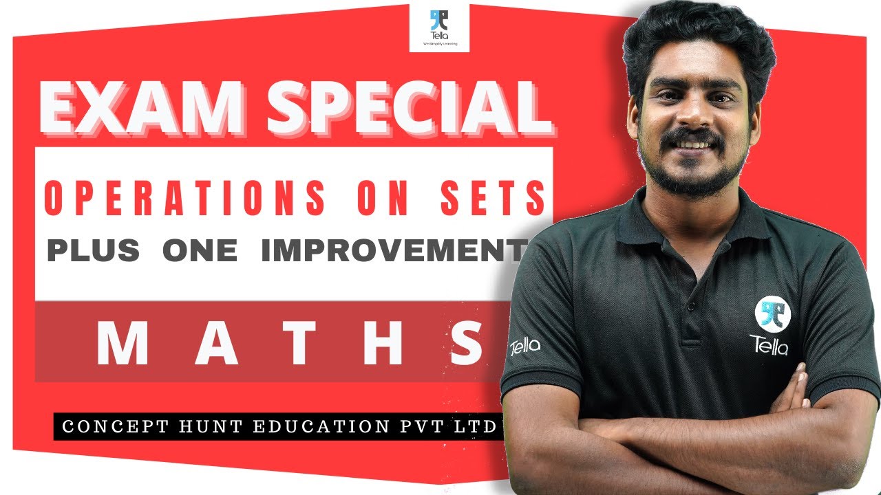 OPERATIONS ON SETS l PLUS ONE IMPROVEMENT l MATHS l TELLA CLASSES l ...