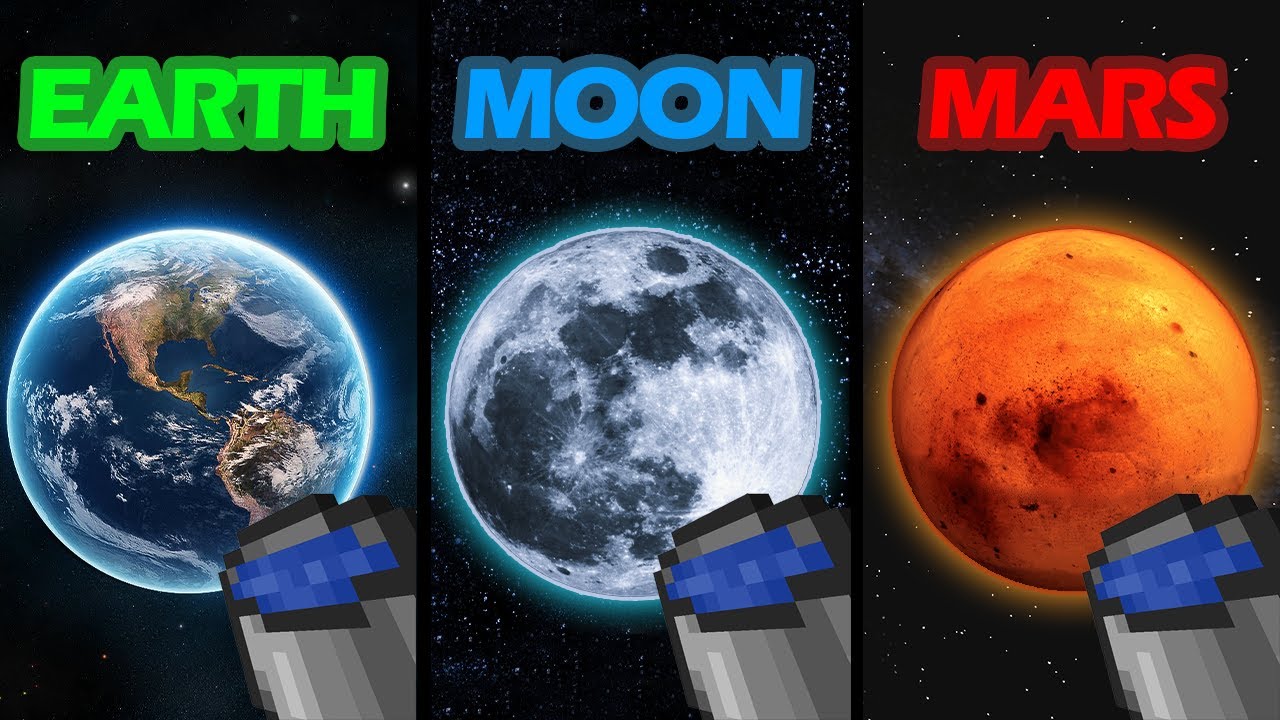 water bucket MLG in different planets - YouTube