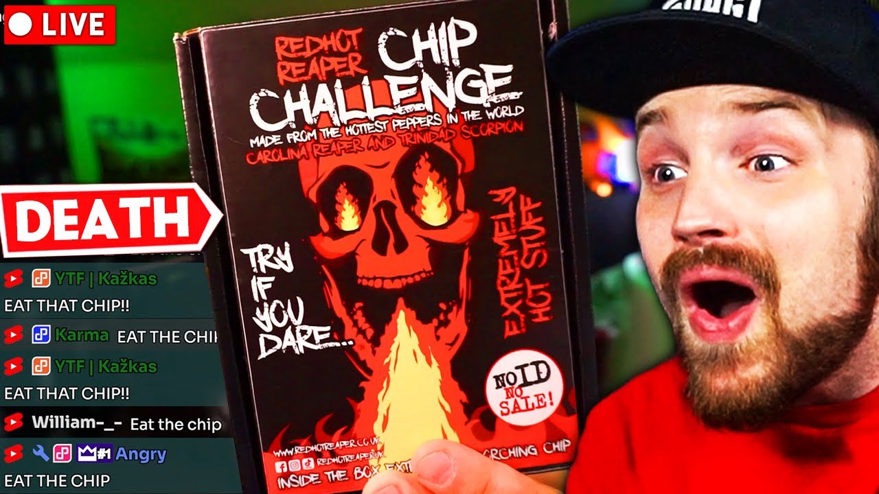 I DID THE REDHOT REAPER CHIP CHALLENGE (do not do this) - YouTube