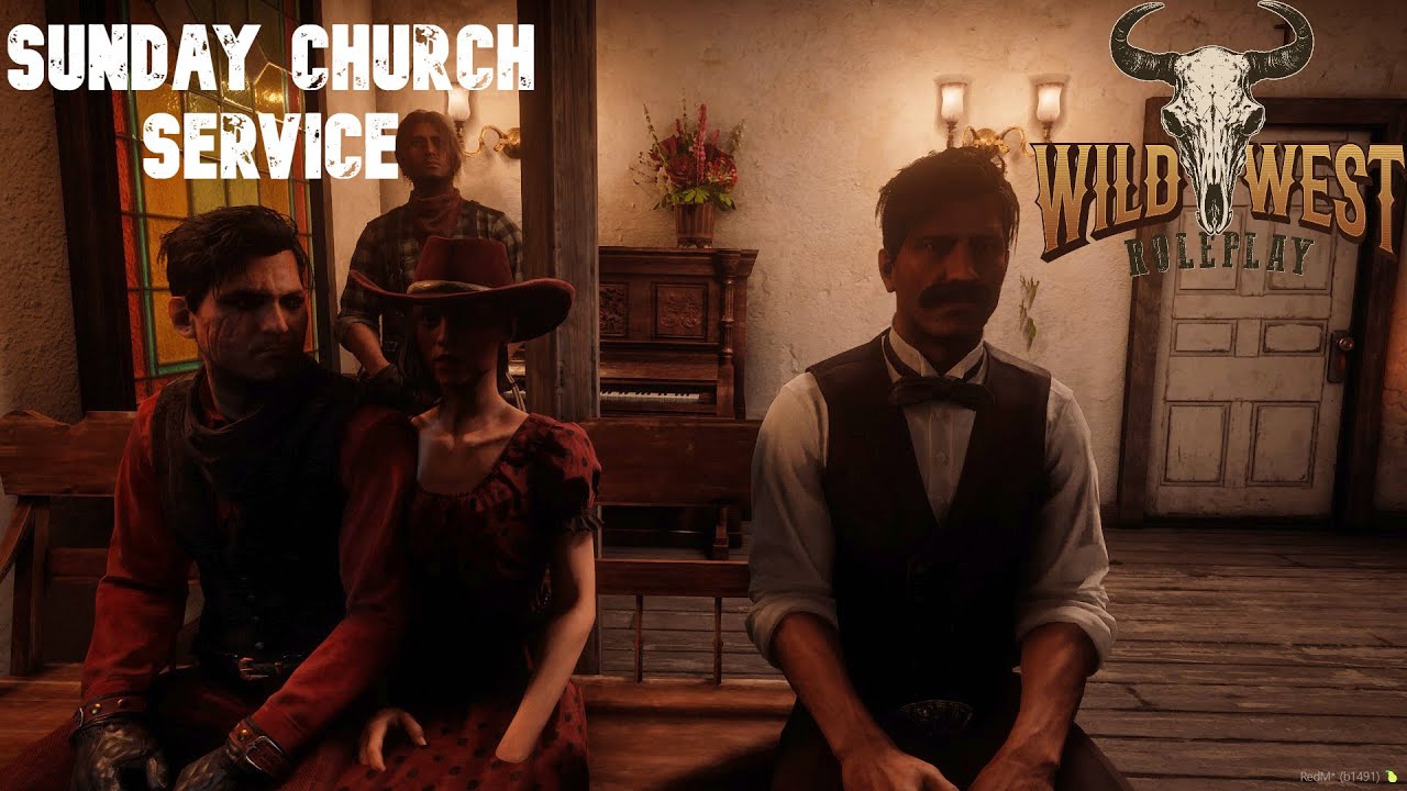 Sunday Church Service in the Wild West! | Red Dead/RedM Roleplay - YouTube