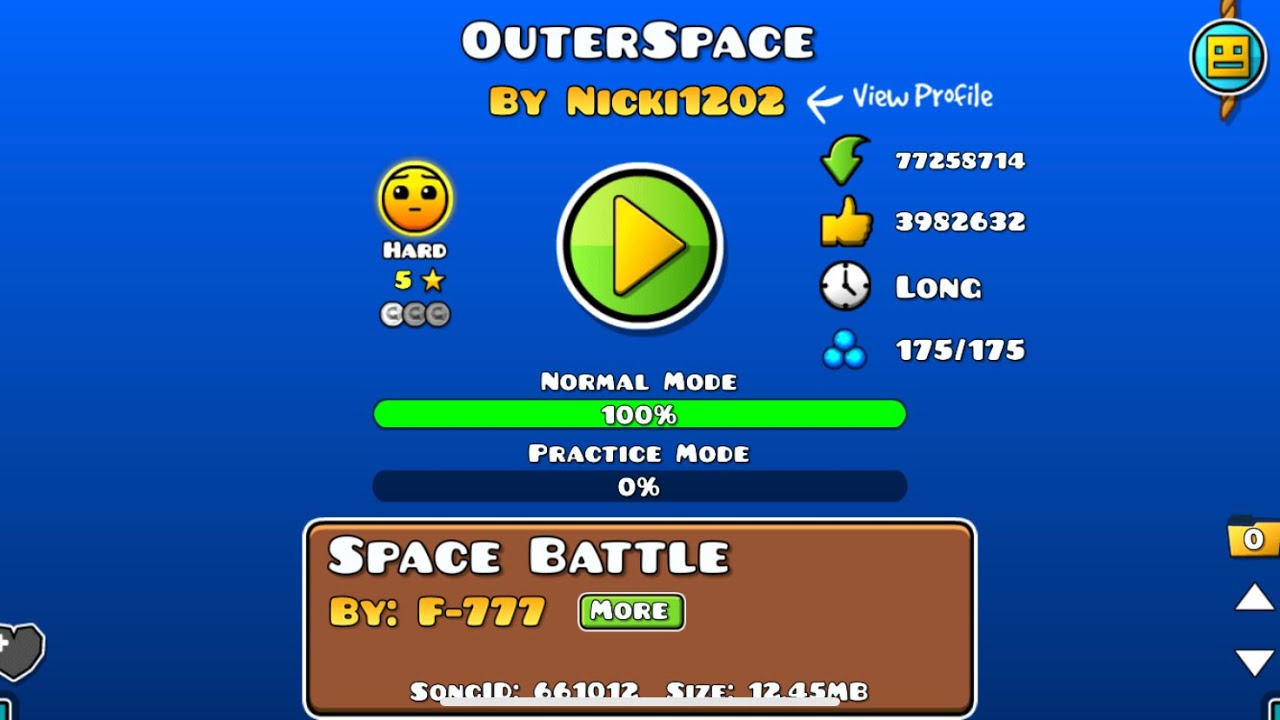 Outer space GD - YouTube