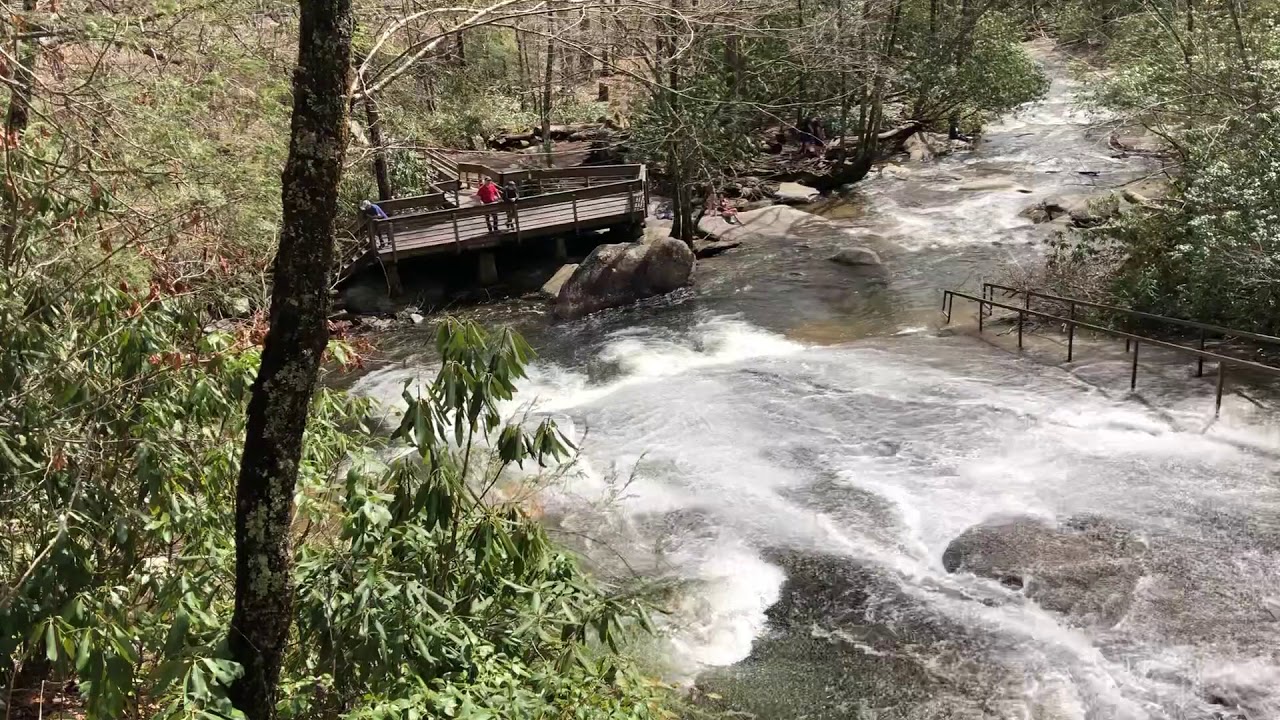 Sliding Rock in the Blue Ridge Mountains - YouTube