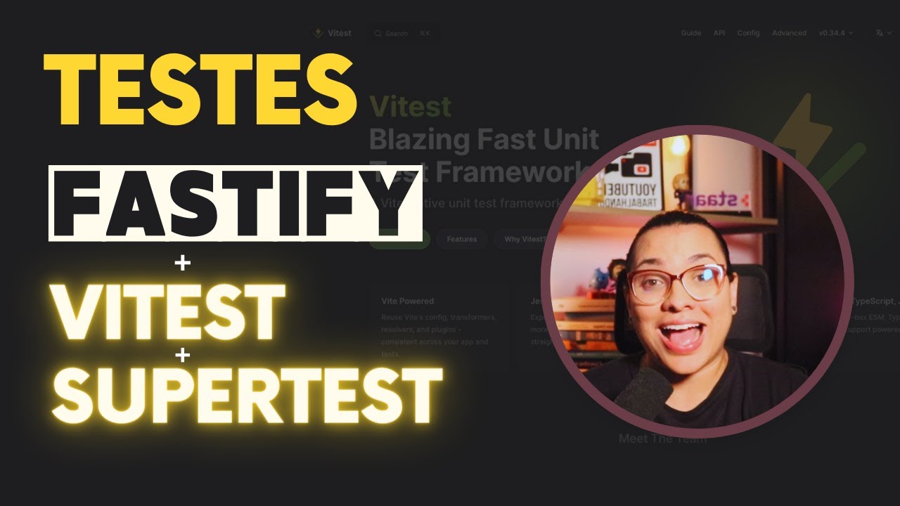 USANDO VITEST + SUPERTEST EM APLICAÇÃO NODEJS (COM FASTIFY) - YouTube