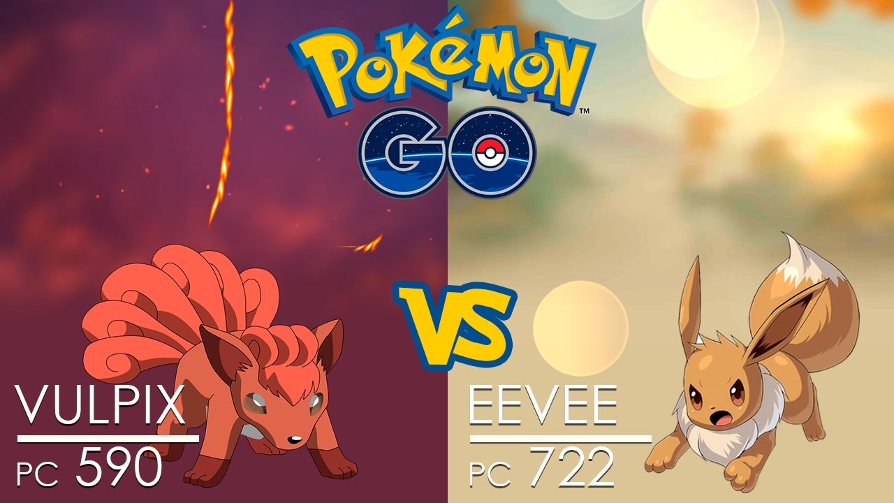 Pokémon GO Gym Battle ☢ Vulpix vs Eevee - 'CUTE' Fight! - YouTube