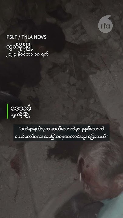 Tnla ထိန်းချုပ်ဒေသမှာ တစ်ပတ်အတွင်း အရပ်သား ၂၅ ဦး သေဆုံး Youtube