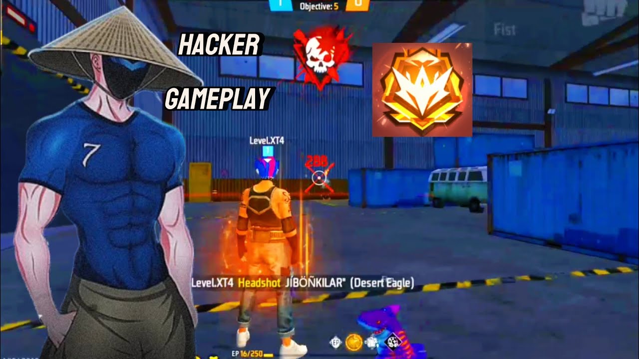 lone wolf hacker level gameplay ll FF op headshot game play ll ...