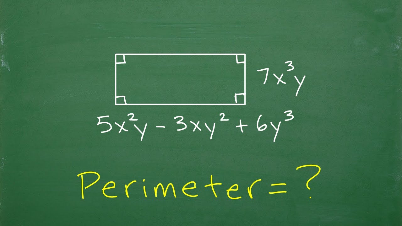 Find the perimeter of the given rectangle. - YouTube
