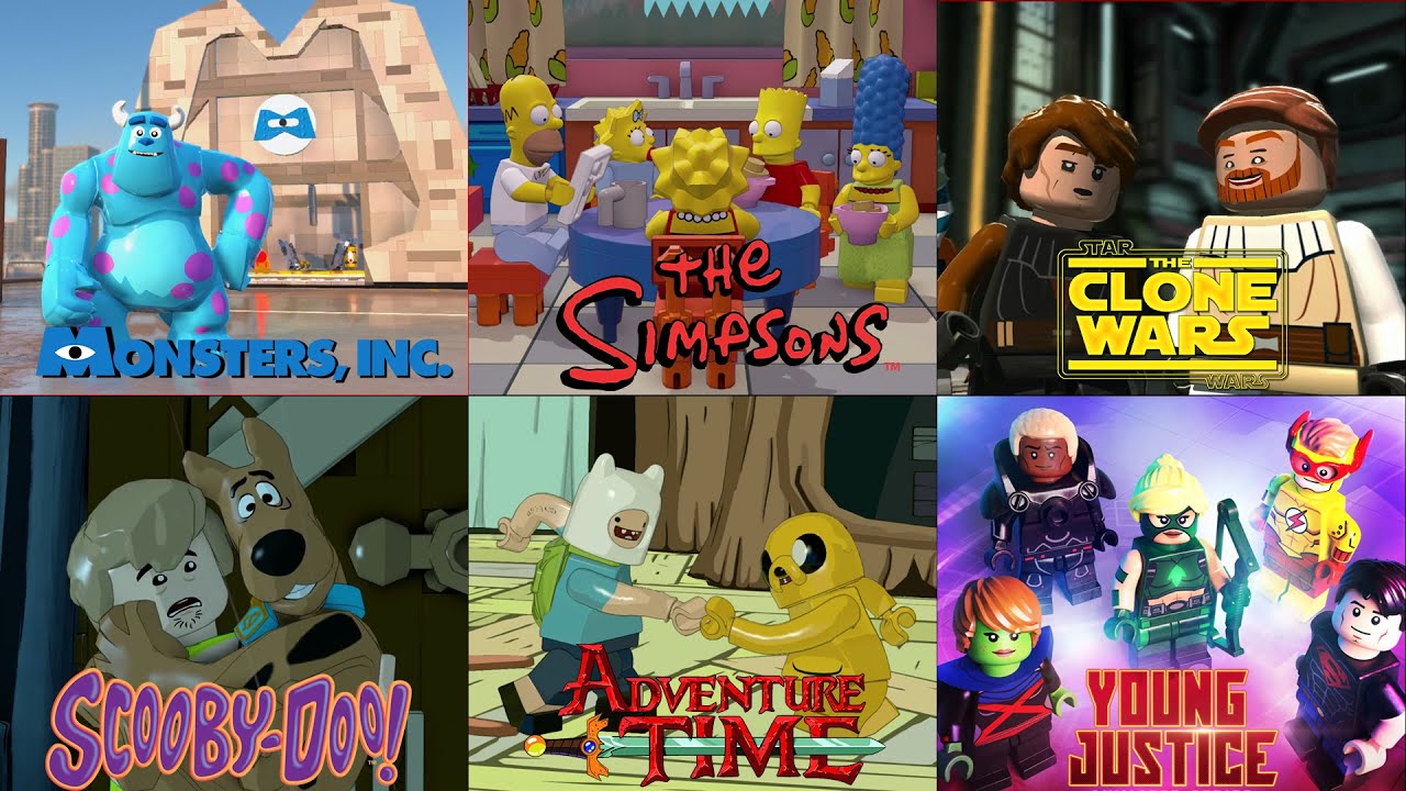 All Cartoon Franchises in Lego Videogames! - YouTube