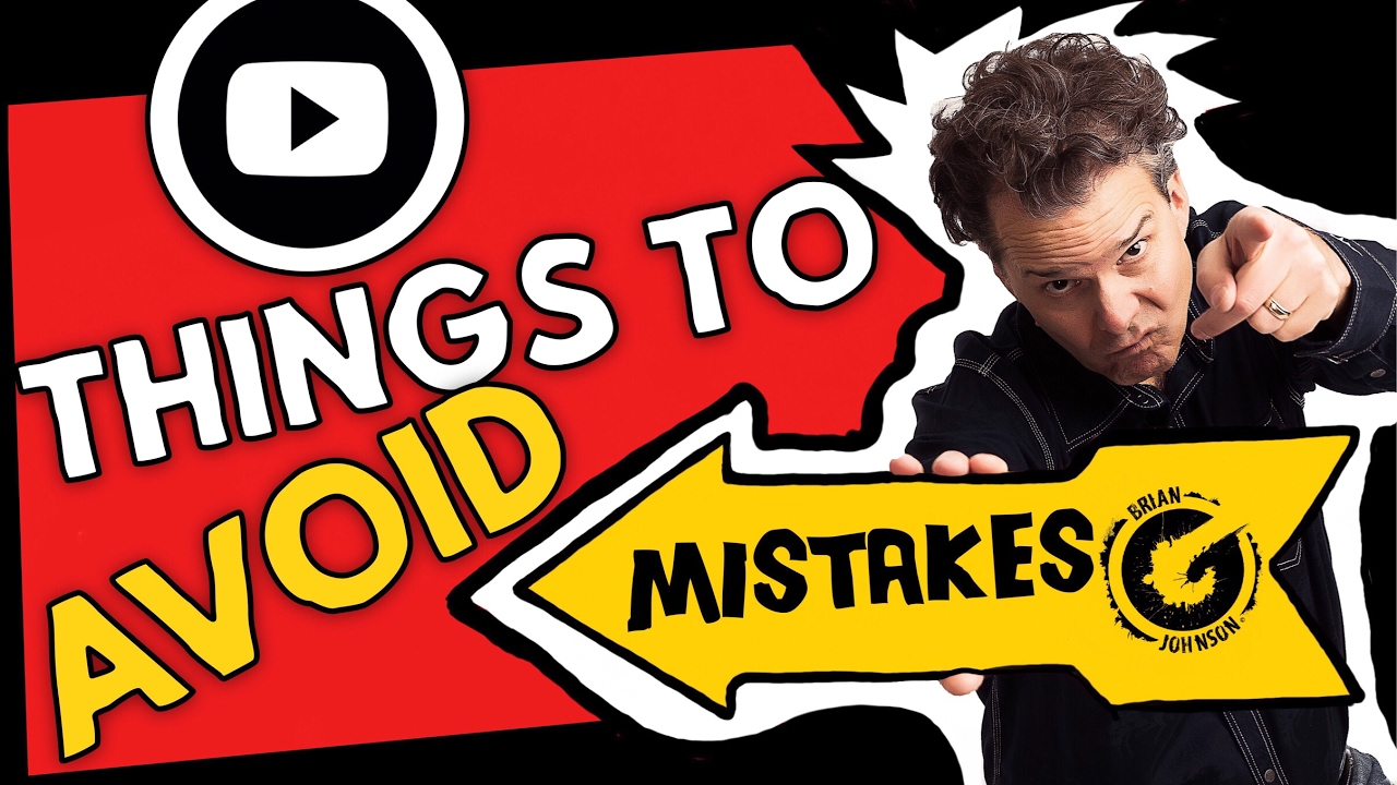 Youtube Mistakes To Avoid Youtube