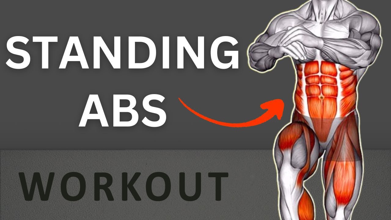 🔥 7 Min STANDING ABS Workout for Small Waist & Flat Belly 🔥KNEE ...