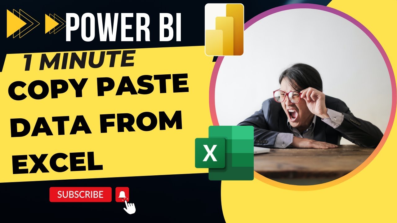 COPY PASTE DATA FROM EXCEL Power BI in 1 minute - YouTube