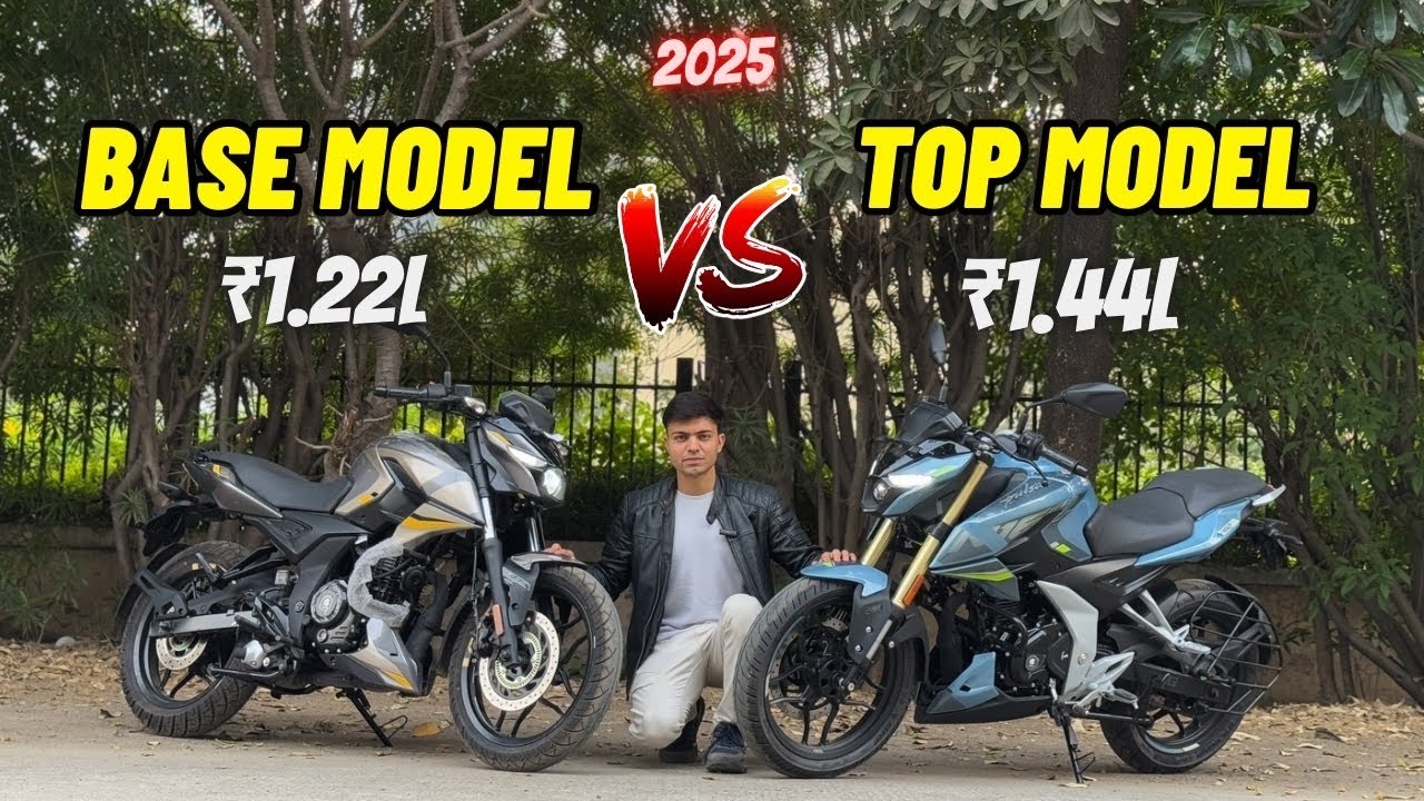 New 2025 Pulsar N160 USD Top Model vs Single Seat Base Model | Detailed ...
