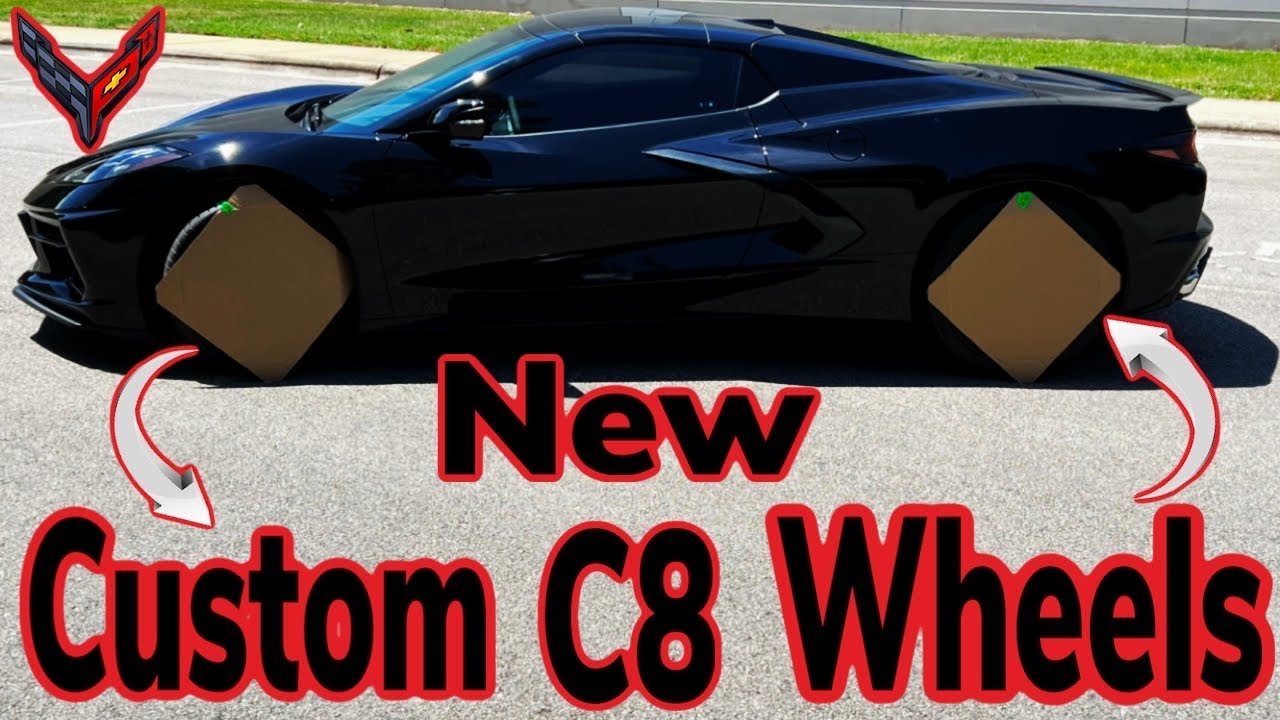 1st EVER C8 Corvette Custom WHEELS on my HTC Mid Engine Corvette ...