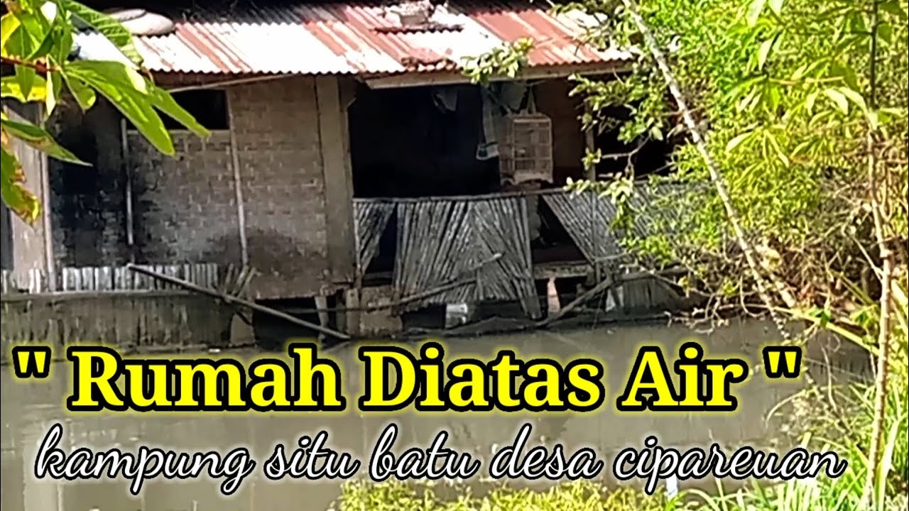 suasana kampung sejuk rasanya rumah di atas Empang, dipelosok Garut ...