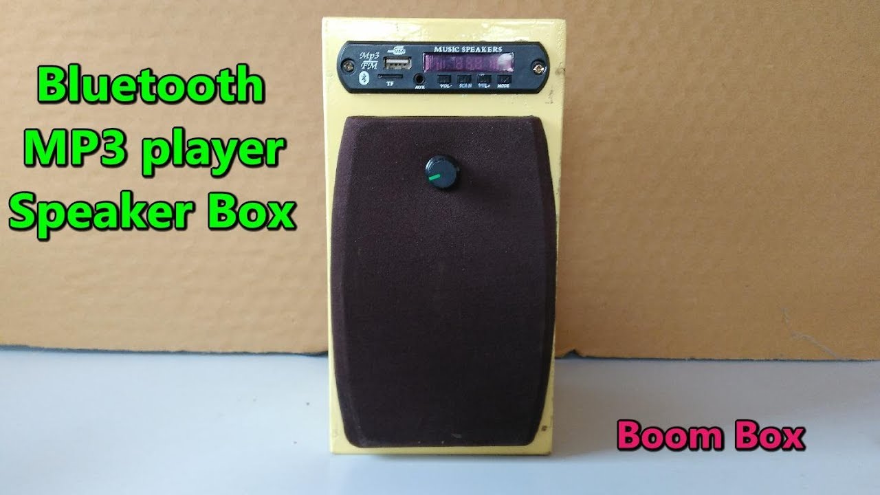 (part 5) Bluetooth speaker box assembling (SD card, AUX, FM radio MP3 ...