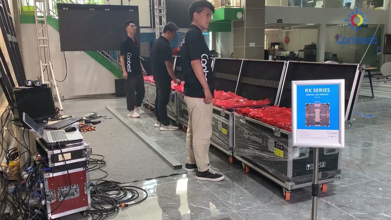 How to Build LED Screen Panel For Stage Background with Canbest RX390 ...