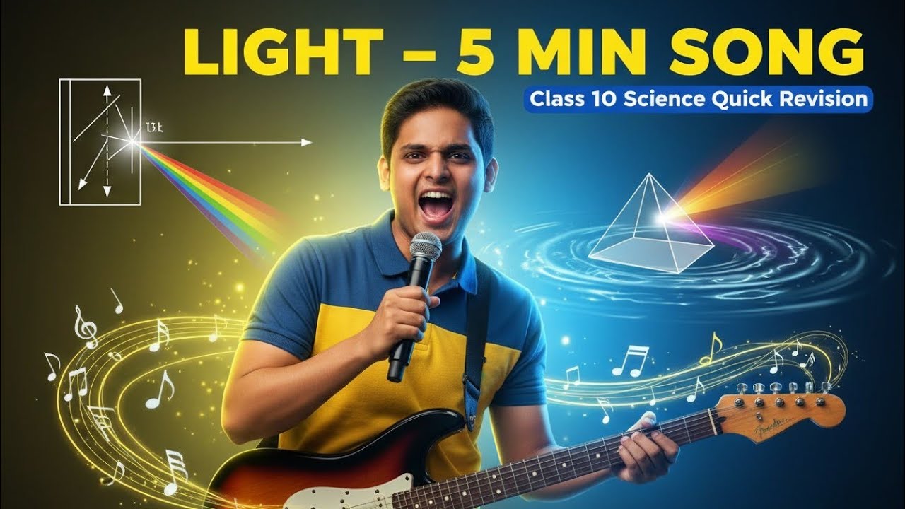 Light Chapter in 5 Minutes 🎵 | Class 10 Science Song | Quick Revision ...